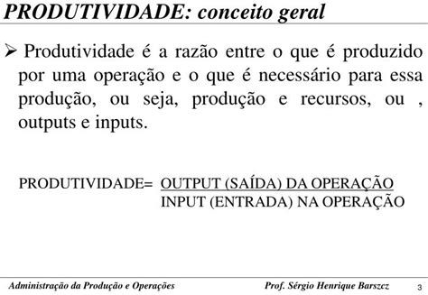 Ppt Produtividade Powerpoint Presentation Id5817006