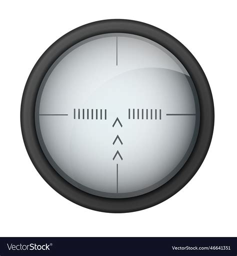 Realistic Sniper Sight Scope Royalty Free Vector Image