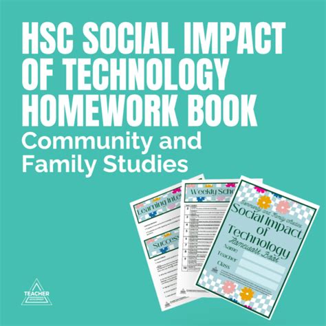 HSC CAFS Social Impact Of Technology Homework Book Teacher Resource