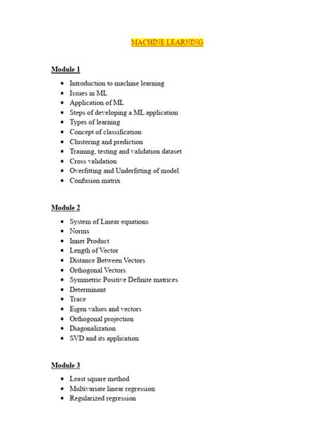 Ml Module 1 Pdf Cross Validation Statistics Machine Learning