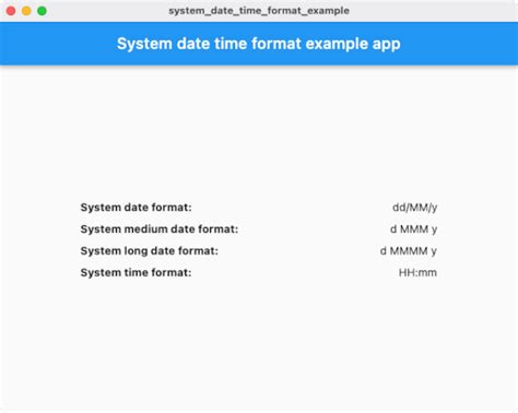Systemdatetimeformat Flutter Package