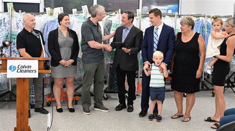 Colvin Cleaners Is Awarded The Empire Award From Senator Sean Ryan