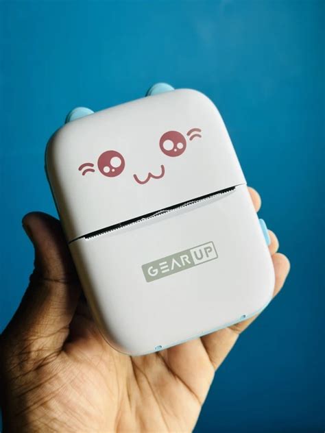 Gearup Mini Thermal Printer Blue Color Price In Bangladesh