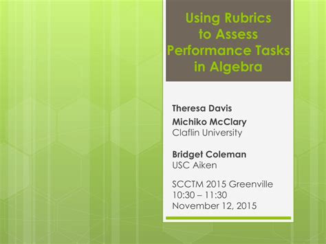 PDF Using Rubrics To Assess Performance Tasks In PDF FileUsing Rubrics To Assess Performance