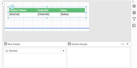 Insert Or Delete A Row Group Web ReportDesigner