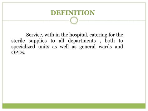 CSSD PPTX Healthcare Industry Industries