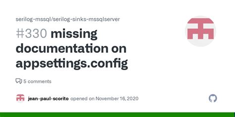 missing documentation on nfig · issue 330 · serilog