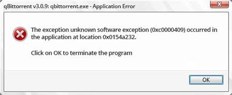 Methods To Fix The Software Exception Error 0xc0000409
