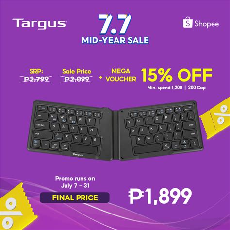 Targus Akf003 Ergonomic Foldable Bluetooth Antimicrobial Wireless Keyboard Black Akf003ap