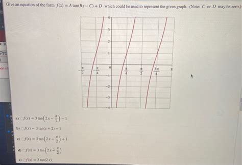 Solved Which Of These Is An Equation Of One Of The