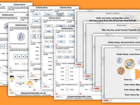 Year 4 Ordering Amounts Of Money Summer Block 2 Step 2 Maths Lesson Pack Teaching Resources