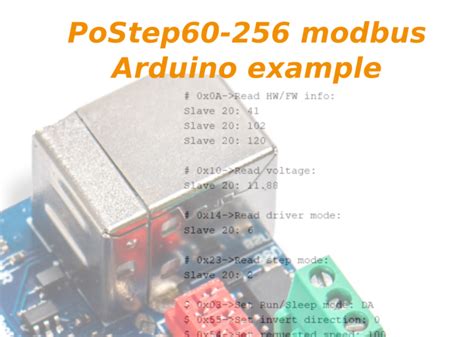 Stepper Motor Driver With Modbus How To Use It PoLabs Com