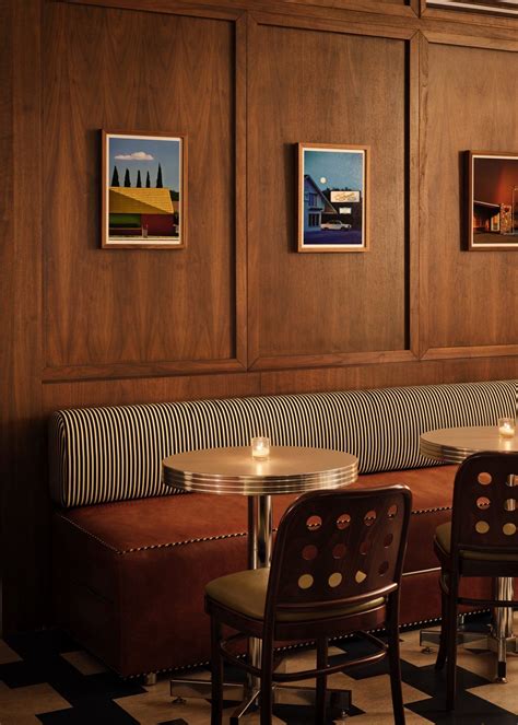 Cafe Booth Seat Banquette In A Cafe Retro Bar Interior Classic