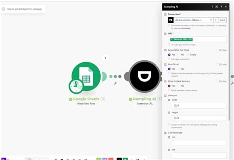 How To Automate Webpage Screenshot Capture And Data Extraction Using Dumpling Ai In