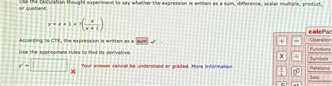 Solved Use The Calculation Thought Experiment To Say Whether Chegg