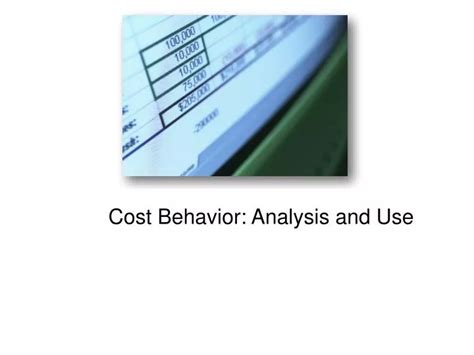 Ppt Cost Behavior Analysis And Use Understanding Fixed And Variable