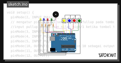 Tombol Cerdas Cermat Wokwi Esp32 Stm32 Arduino Simulator