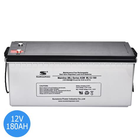Solar Battery 12v 180ah Agm Battery 12 Years Long Life Deep Cycle
