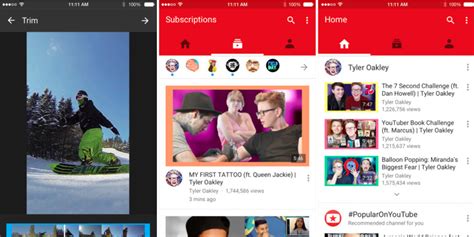 Youtube For Ios Updated W Material Design Interface In App Video