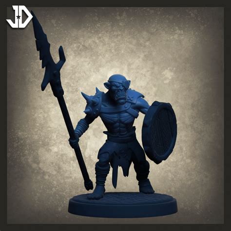 3d Printable Slayer Orc F Orcs And Goblins Army By Jd Miniatures