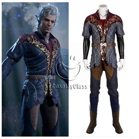Baldurs Gate 3 Astarion Ancunín Cosplay Costume Cosplayclass