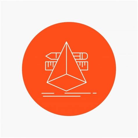 3d Design Designer Sketch Tools White Line Icon In Circle Ba 3d Architecture Background Png
