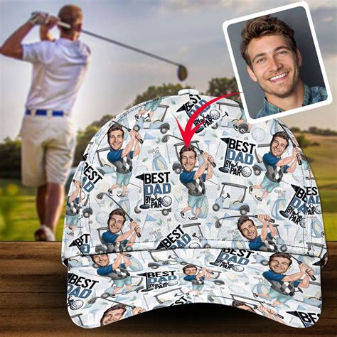 Best Dad By Par Personalized Golf 3d Classic Cap Designed By Marne