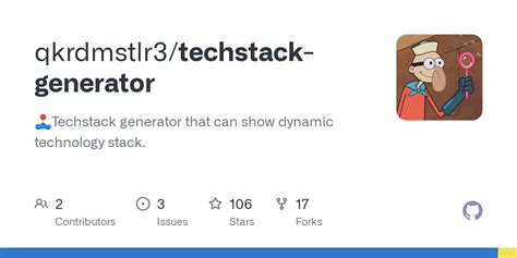 GitHub Qkrdmstlr3 Techstack Generator Techstack Generator That Can Show Dynamic Technology