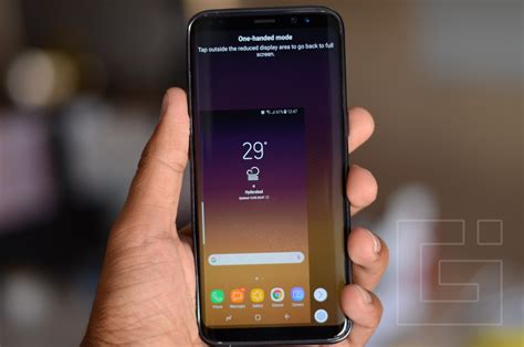 how to enable one handed mode on samsung galaxy s8