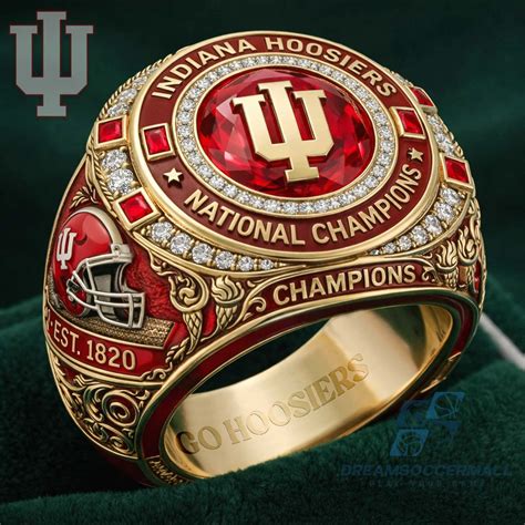 Indiana Hoosiers National Champions Est 1820 Championship Ring Dreamsoccermall Store