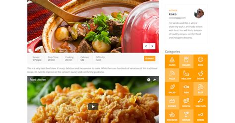 Recipe Script Php