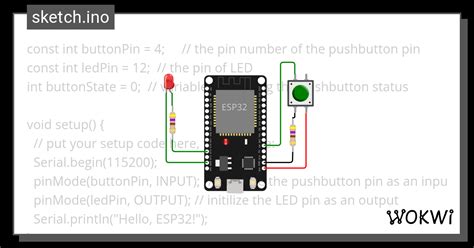 Project Push Button And Led As O Wokwi Esp32 Stm32