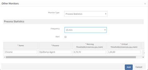 Process Statistics OpsRamp Documentation