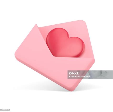 열정 빨간 심장 열린 봉투 인사말 엽서 로맨틱 메시지 3d 아이콘 현실적인 벡터 가상현실에 대한 스톡 벡터 아트 및 기타 이미지 가상현실 결혼식 공란 Istock