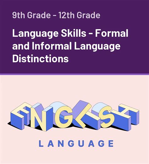 Formal And Informal Language Quizzes High School Ela