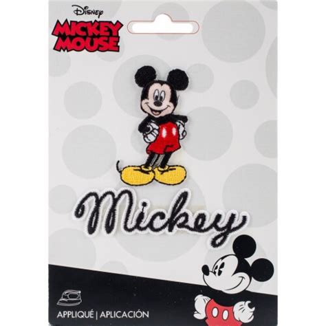 Simplicity Iron On Applique Mickey Mouse Body W Script 1 Count Frys Food Stores