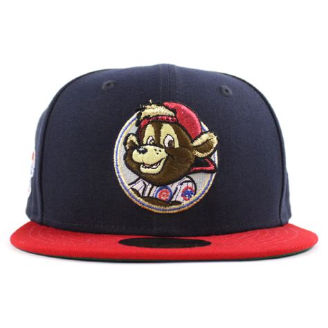 Chicago Cubs Mascot Cub Patch New Era 59fifty Fitted Hat Navy Scarlet