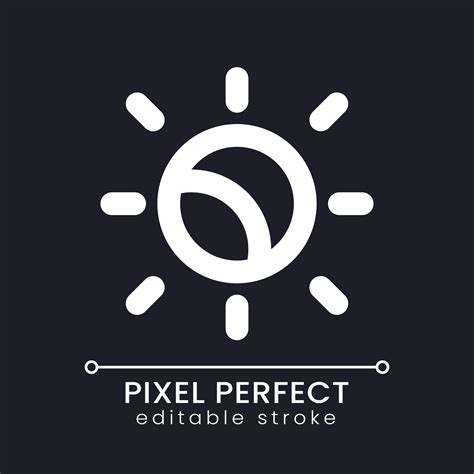 Lightness Level Pixel Perfect White Linear Ui Icon For Dark Theme Color Scale Adjust Video