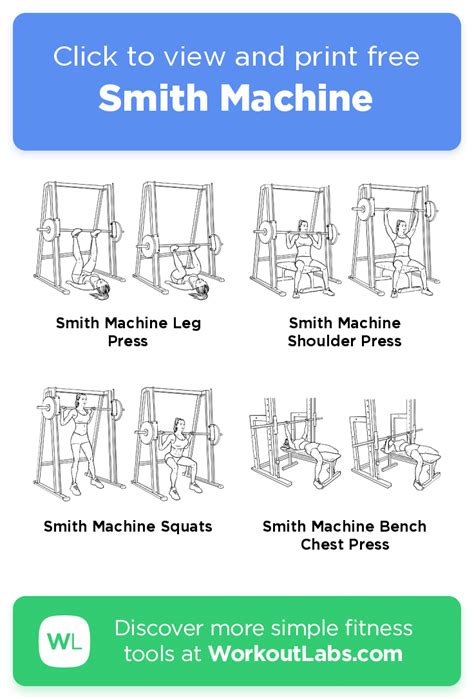 Free Workout Smith Machine · Workoutlabs Fit Smith Machine Workout