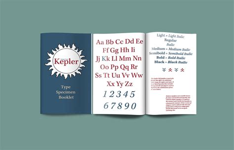 Marcus Velez Design Typeface Booklet Kepler Font Follow Me On • Facebook
