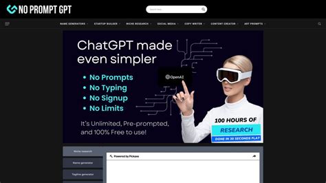 No Prompt Gpt Reseñas Precios Características Principales Casos De