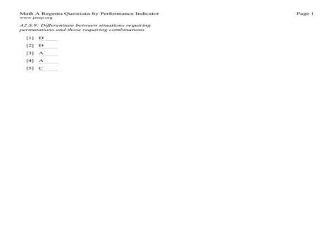 Permutation Vs Combination Worksheet Printable And Enjoyable Learning