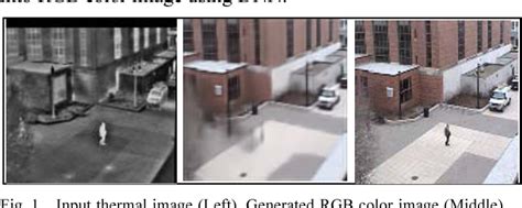 Figure From Thermal Colorization Using Deep Neural Network Semantic Scholar