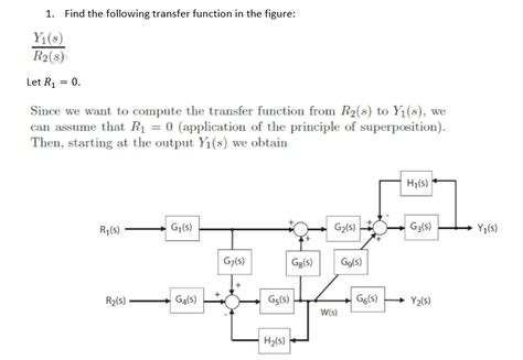 Solved Find The Following Transfer Function In The Chegg
