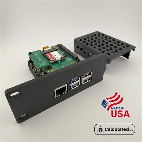 Raspberry Pi 5 Rack Mount Case Half Rack 1u Design Compatible With Official Cooler And M 2 Hat