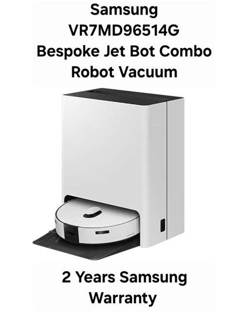 Samsung Jetbot Combo Robot Vacuum Ai Floor Detect All In One Cleaning With Steam Sanitisation
