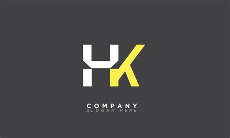Hk Alfabeto Letras Iniciales Monograma Logo Kh H Y K Vector En Vecteezy