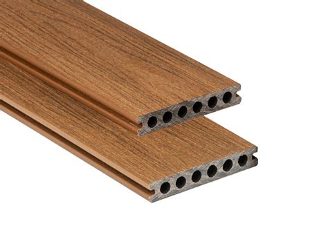 Purashield Teak Hollow Composite Decking Boards Tuin Uk