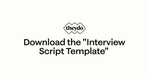 Download The Interview Script Template Download The Interview Script Template