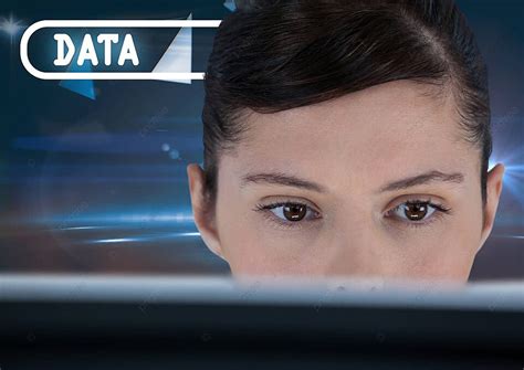 Data Text And Woman On Computer Photo Background And Picture For Free Download Pngtree